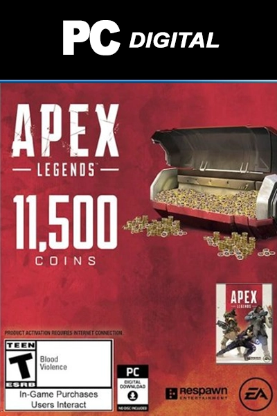 Cheapest Apex Legends - 11500 Apex Coins PC WW | livecards.net