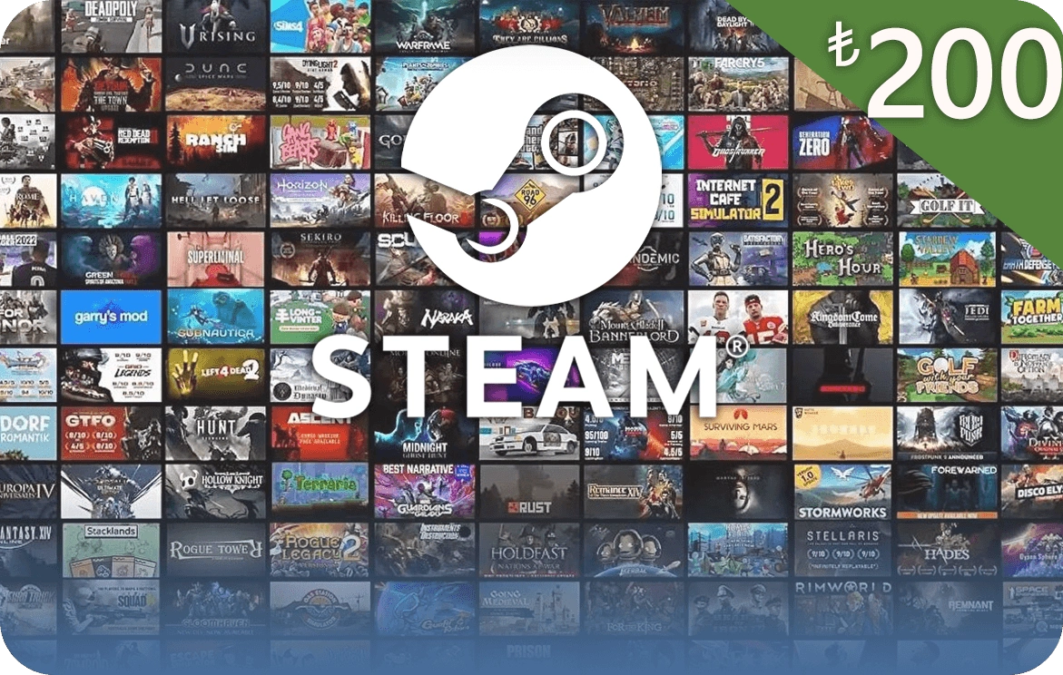Cheapest Steam Gift Card 200 TRY Turkey | livecards.net