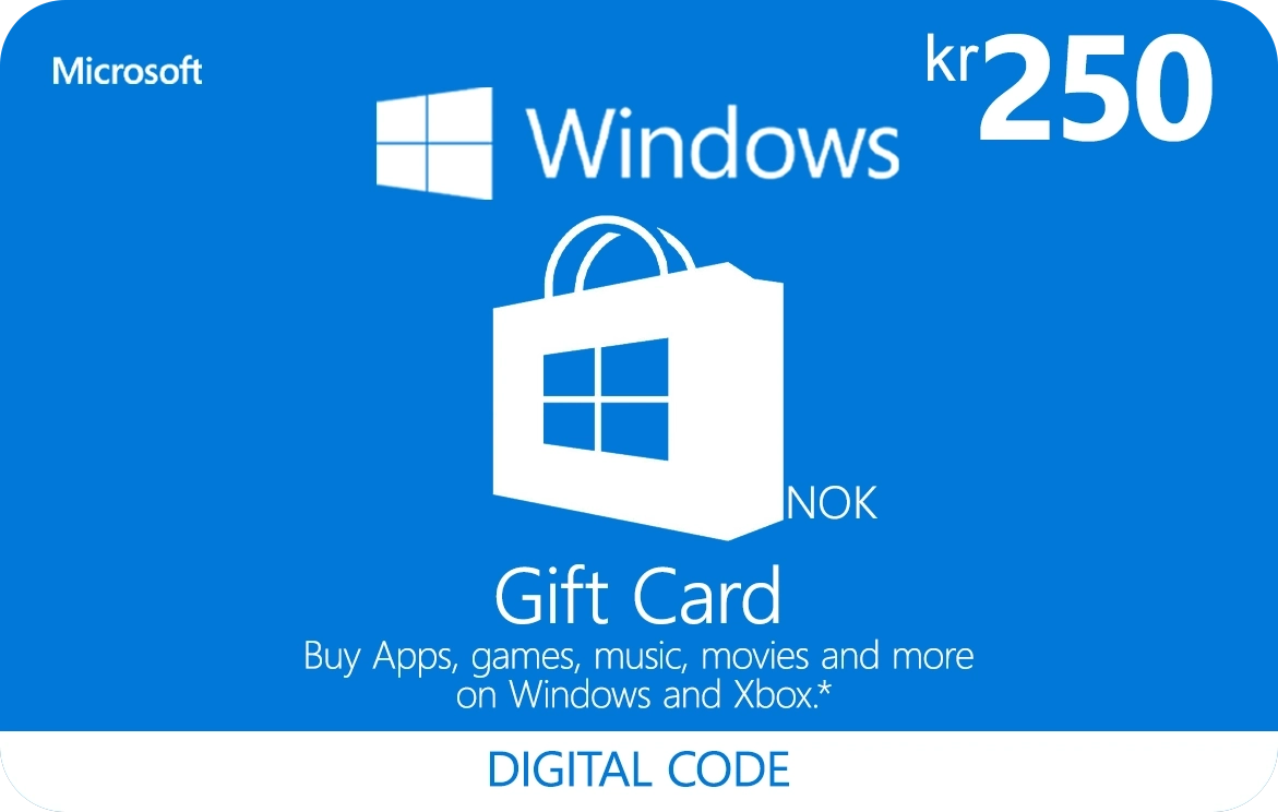 Cheapest Microsoft Gift Card 250 NOK Norway | livecards.net